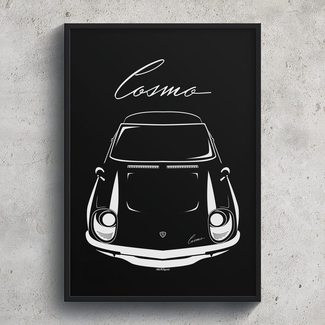 Mazda Cosmo 1968 1972 Poster JDM Print Man Cave Decor Garage Wall Art ...