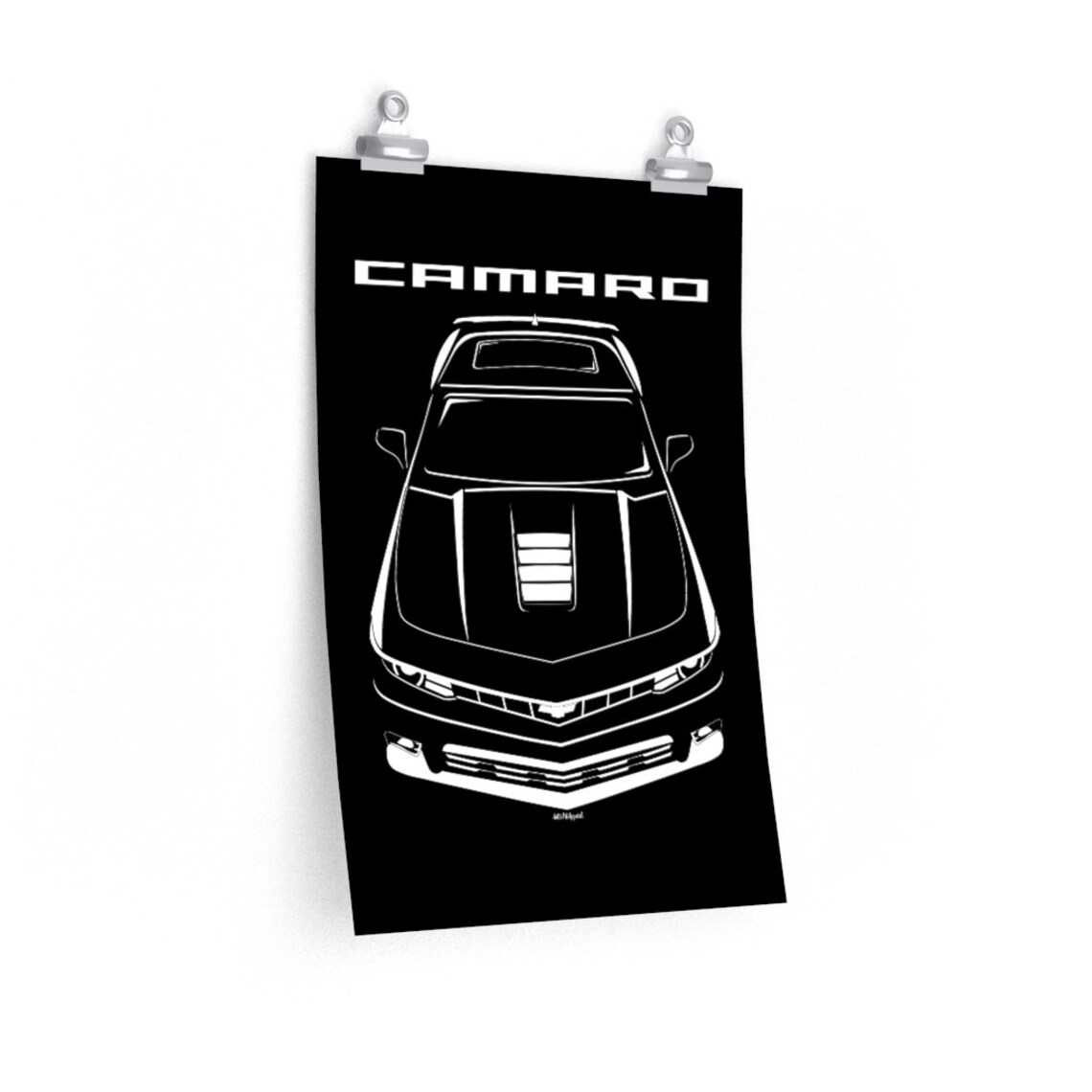 Chevrolet Camaro 5th gen 2014 2015 Poster Chevy Wall Art | Etsy
