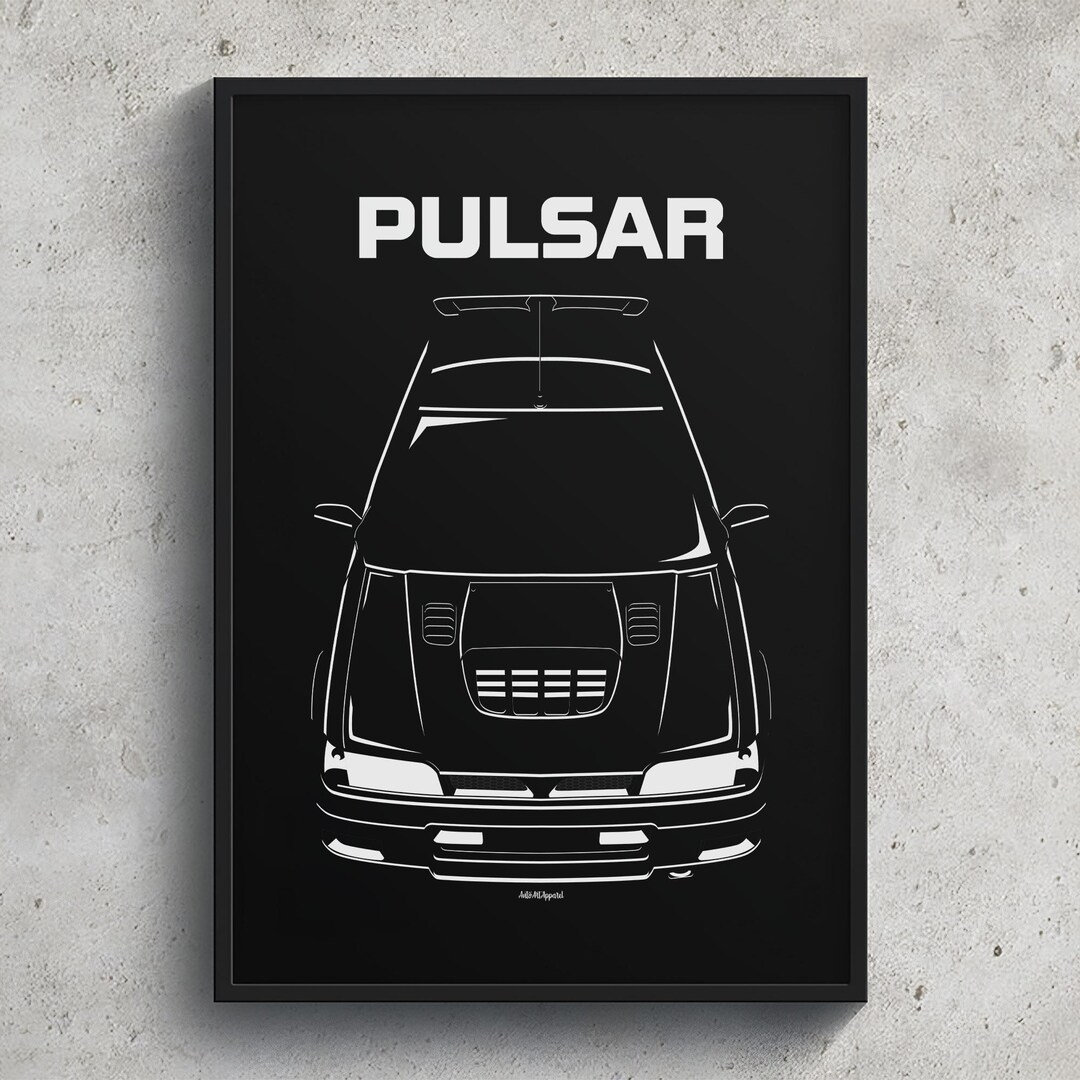 Nissan Pulsar GTI R Poster JDM Print Man Cave Decor Garage Wall Art Car ...