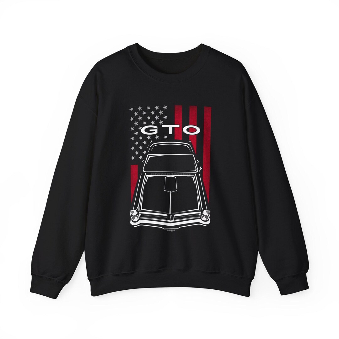Pontiac GTO 1965 Sweatshirt: US Flag Design, Classic Muscle Car Style ...