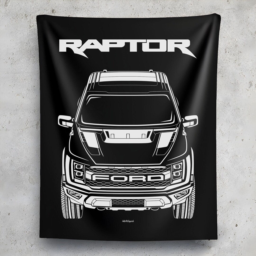 Ford F150 Raptor 2021 2023 Tapestry Cars Art Print Garage Decor Car ...