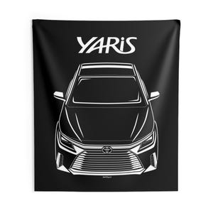 Toyota Yaris 2023 2024 Tapestry Wall Art JDM Decor Garage Wall Hangings ...