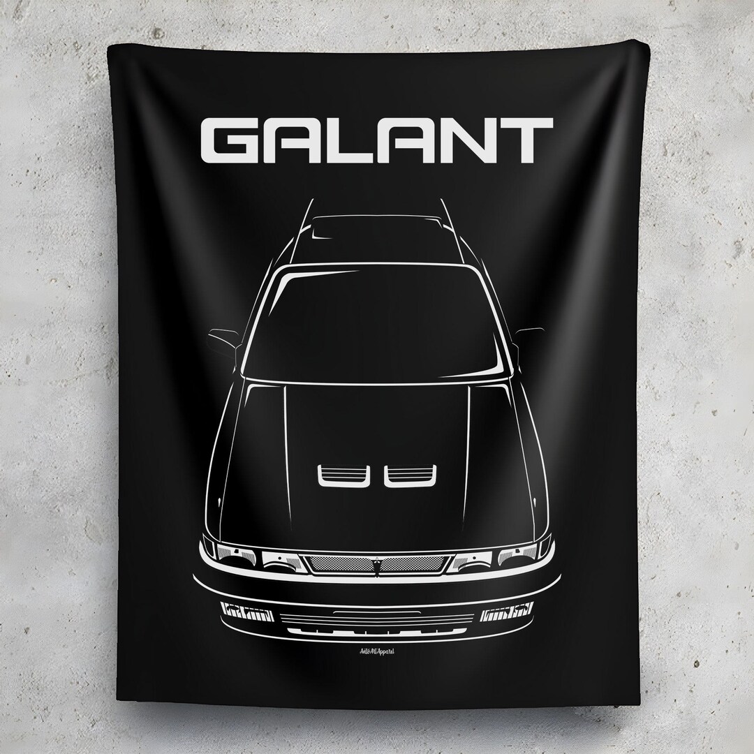 Mitsubishi Galant VR 4 6th Gen 1988 1992 Tapestry Wall Art JDM Decor ...