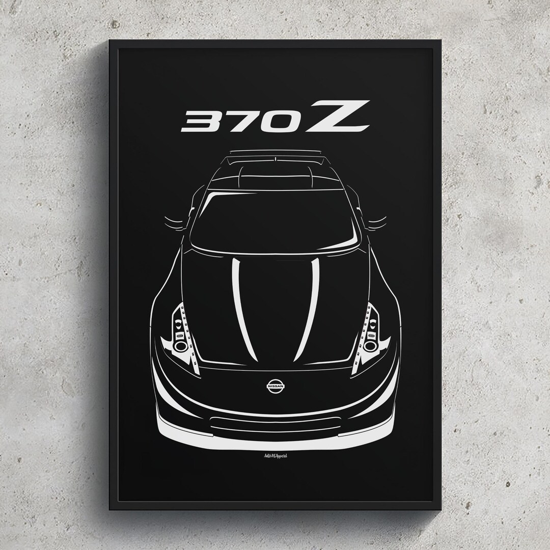Nissan 370Z Z34 Nismo 2009 2014 Poster JDM Print Man Cave Decor Garage ...
