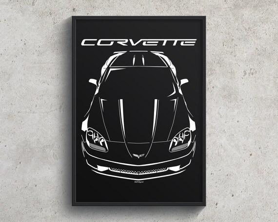 Chevrolet Corvette C6 Poster LS2 LS3 Corvette Print Garage | Etsy