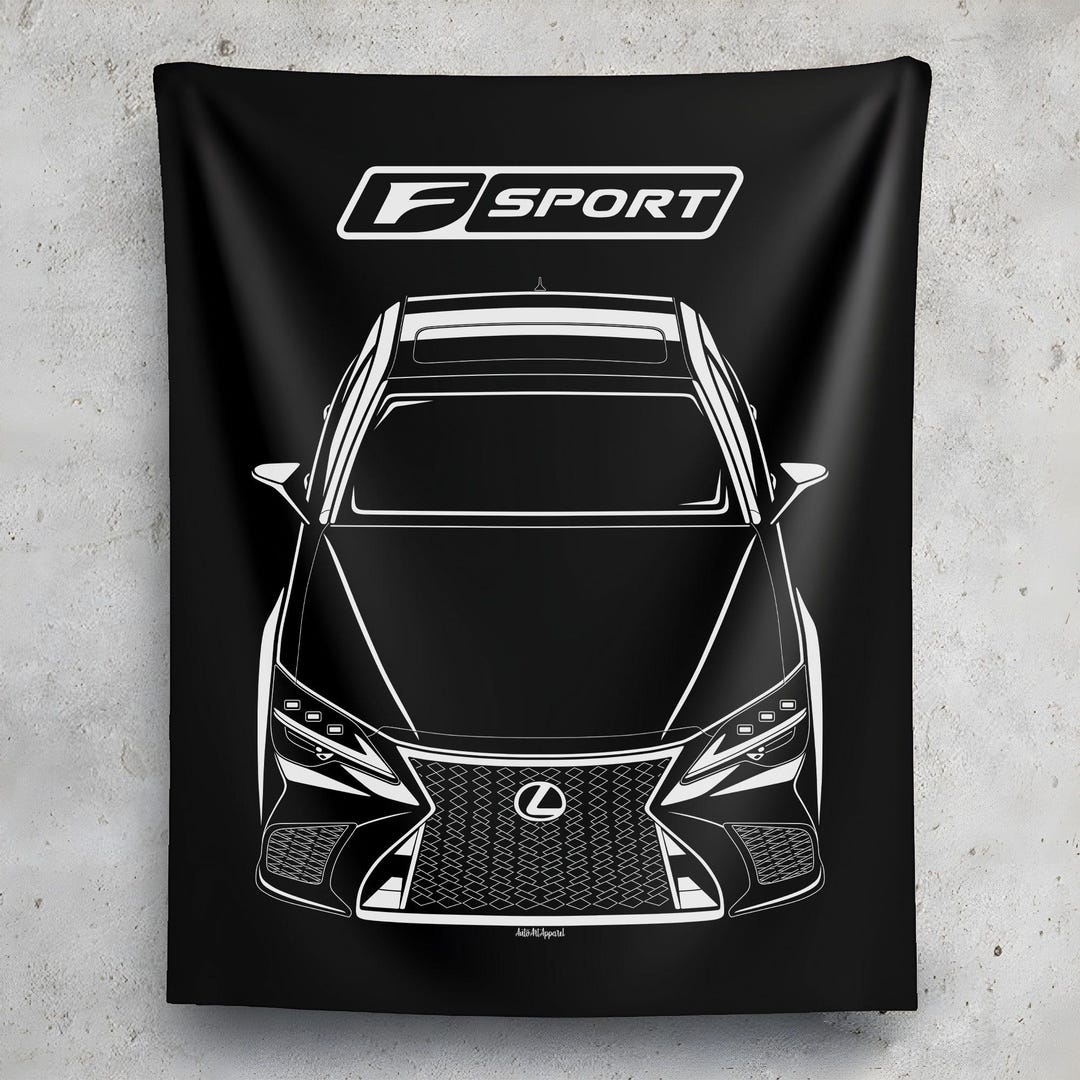 Lexus LS F Sport 2021 2024 Tapestry Wall Art JDM Decor Garage Wall ...