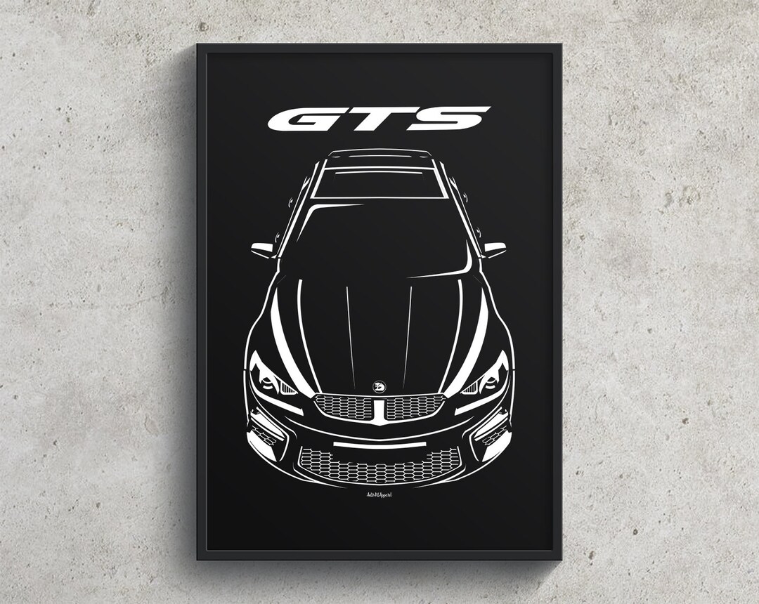 HSV GEN F GTS Poster, Hsv Wall Art Gifts, Hsv Gts Print Auto Art Car ...