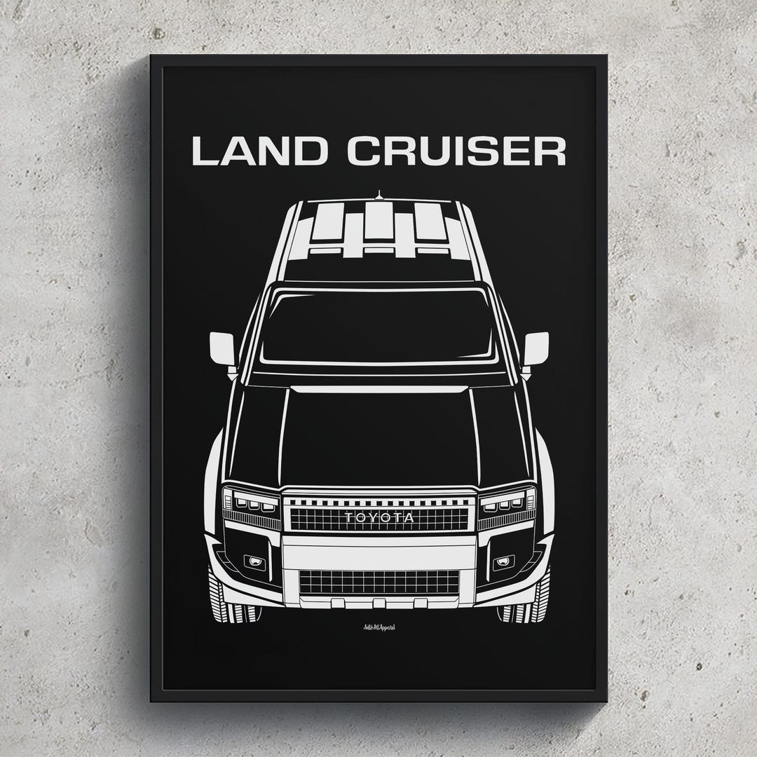 Land Cruiser Prado Poster: Toyota J250 2024-2025, JDM Garage Wall Art ...