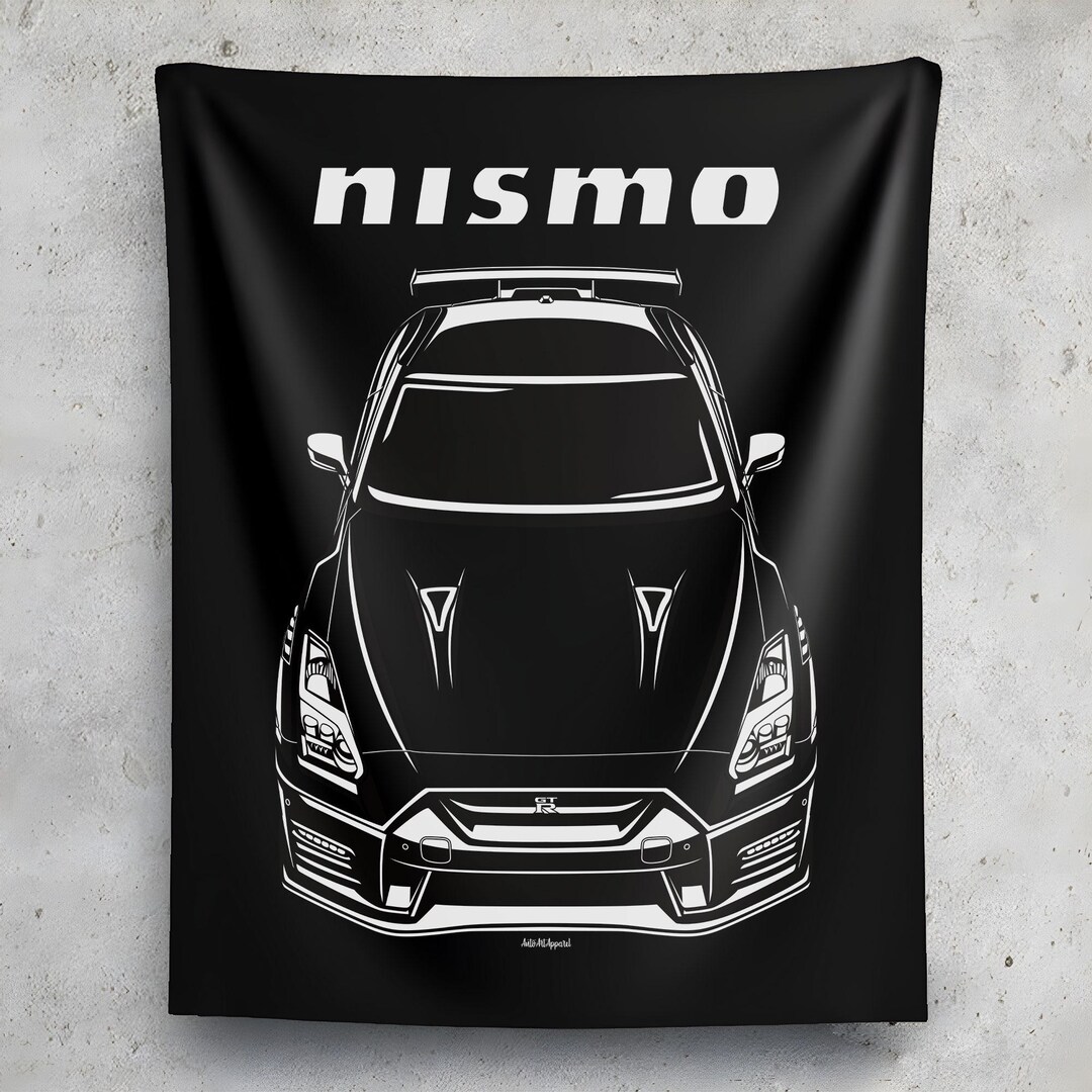 Nissan GTR Nismo R35 2020 2022 Tapestry Wall Art JDM Decor Garage Wall ...