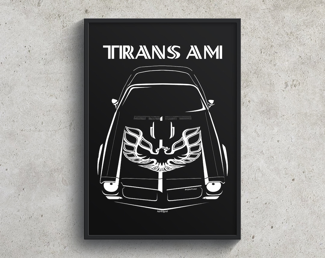 73 Firebird Trans Am Poster: 2nd Gen Phoenix Car Art, Vintage Muscle ...