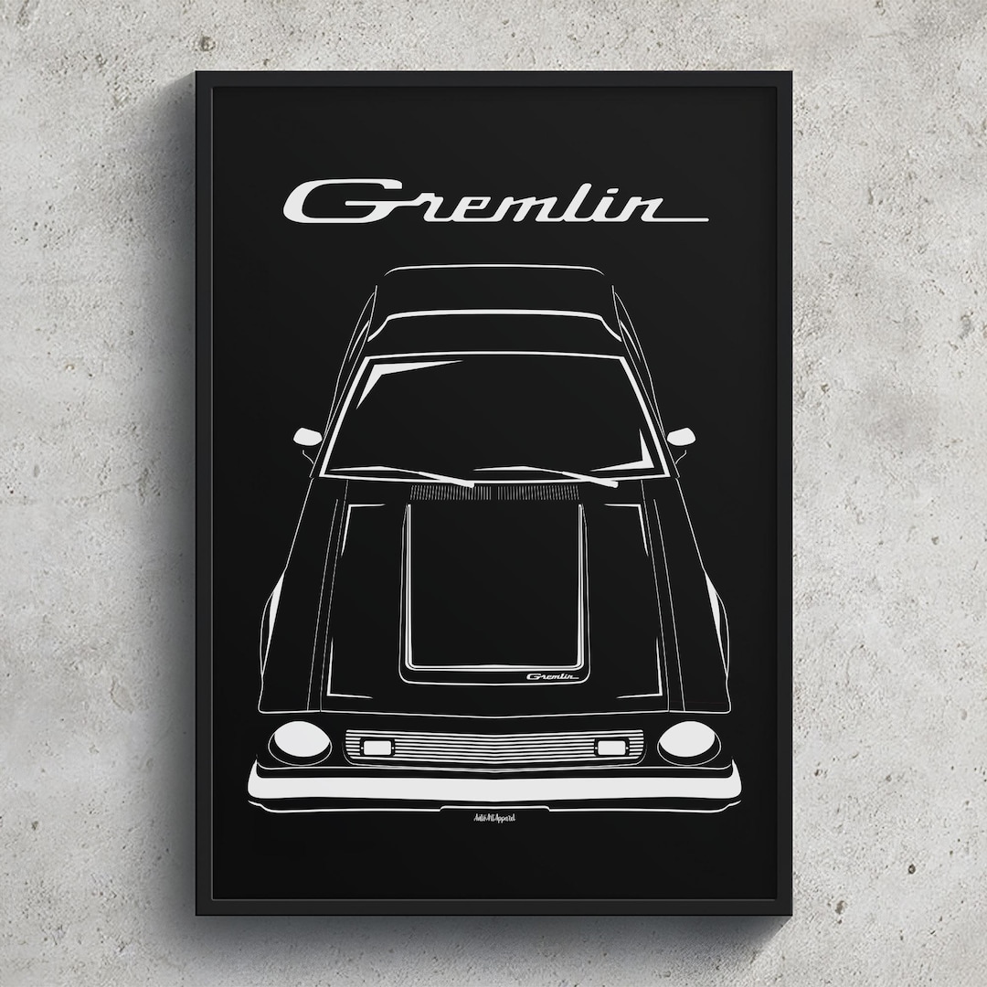 Amc Gremlin Poster Vintage Car Print, Retro 1970s Style (multiple Sizes ...