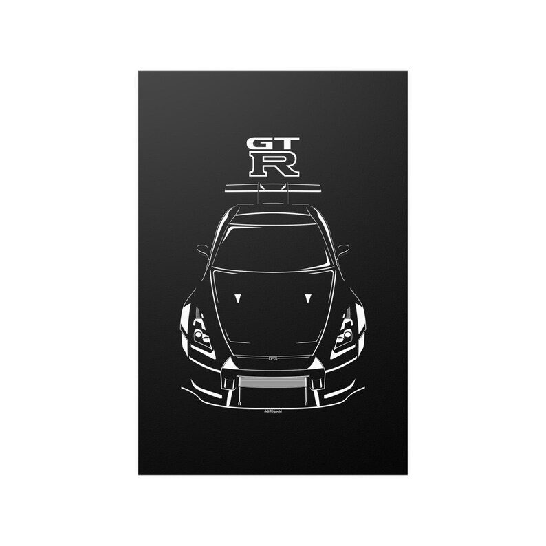 Nissan GTR R35 2007 2016 Body Kit Poster JDM Print Man Cave Decor ...