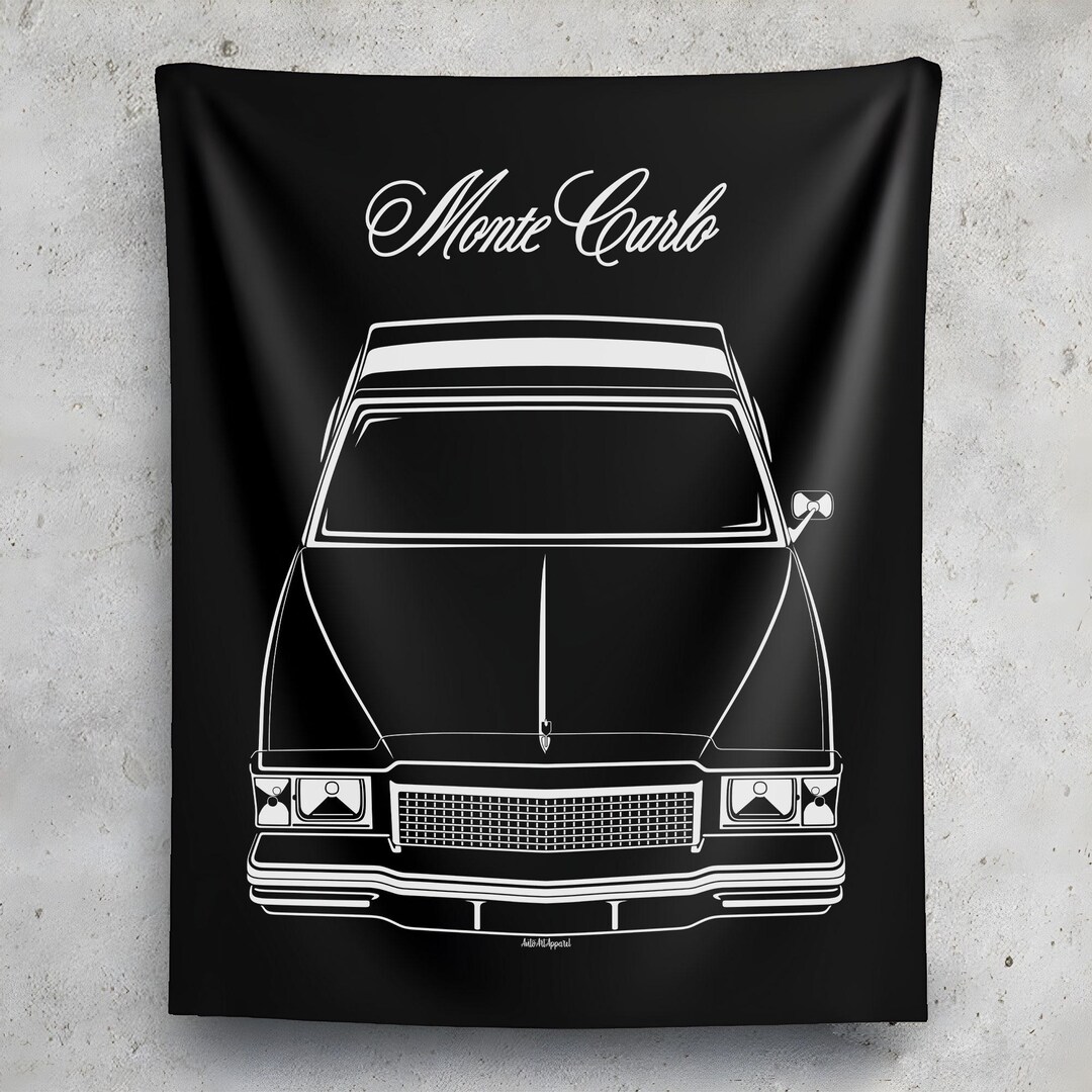 Chevrolet Monte Carlo 1978 1980 Tapestry Cars Art Print Garage Decor ...
