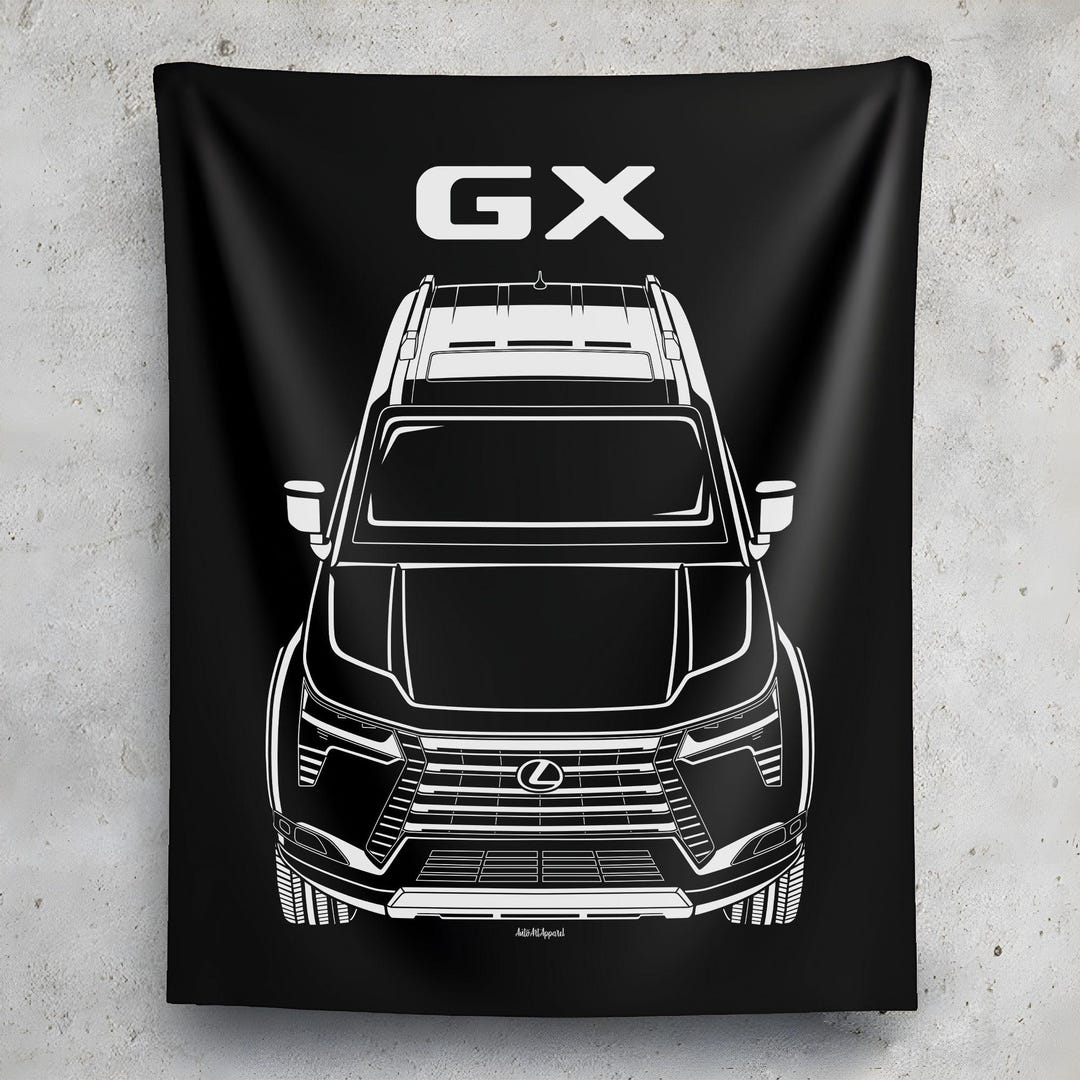 Lexus GX 2024 2025 Tapestry Wall Art JDM Decor Garage Wall Hangings Car ...