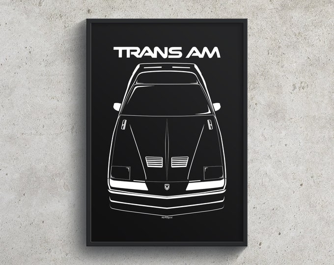 1978 Pontiac Firebird / Trans Am Blueprint Poster 18"x24" (digital ...