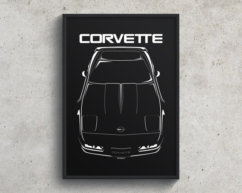 Chevrolet Corvette C4 Poster Corvette Wall Art Gifts - Etsy