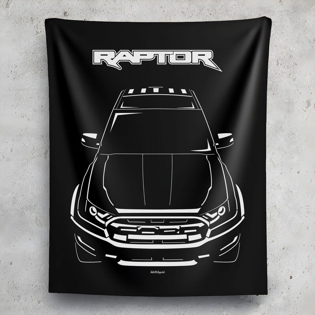 Ford Ranger Raptor Wall Tapestry, Garage Decor 2019-2020 Edition (water ...