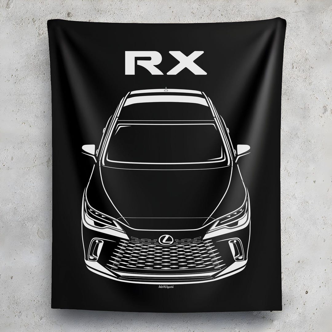 Lexus RX 2023 2024 Tapestry Wall Art JDM Decor Garage Wall Hangings Car ...