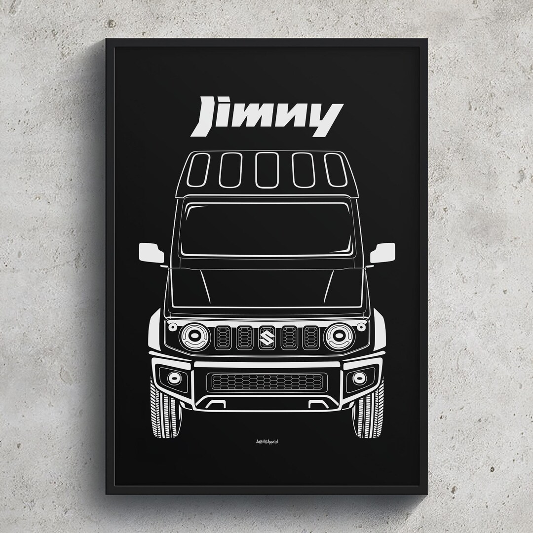 Suzuki Jimny 2018 2024 Poster JDM Print Man Cave Decor Garage Wall Art ...