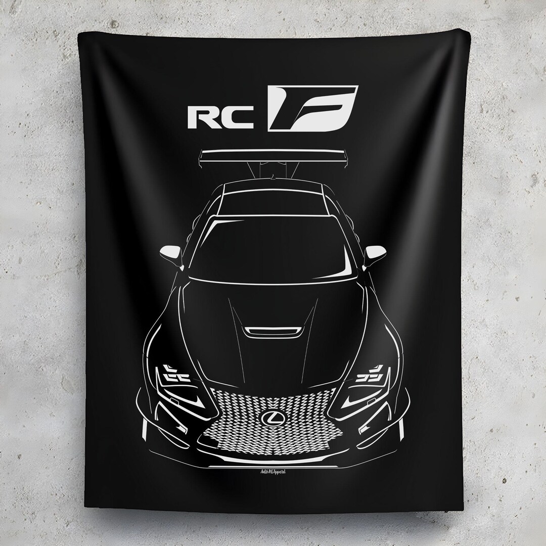 Lexus RC F Body Kit Tapestry Wall Art JDM Decor Garage Wall Hangings ...