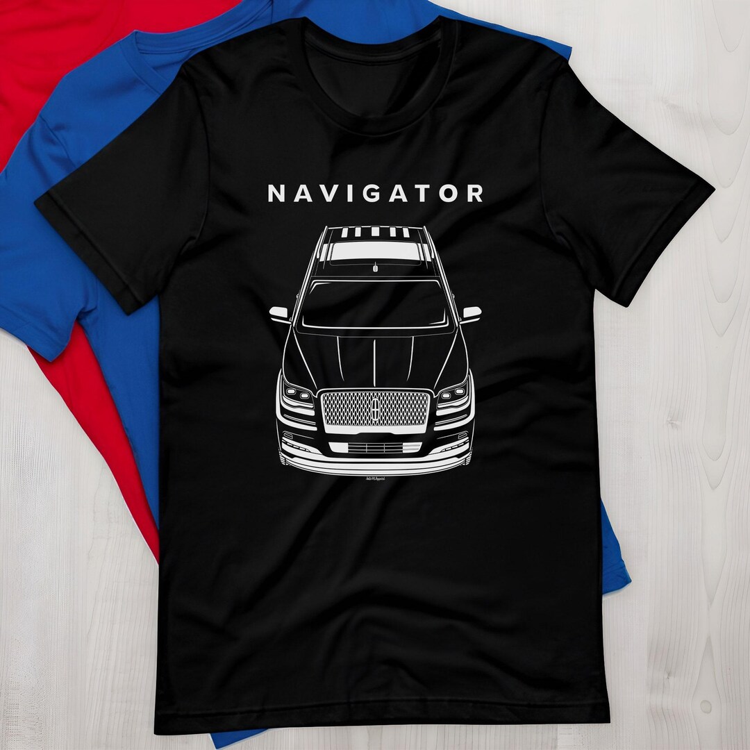 Lincoln Navigator 2022 2024 T Shirt Car Guy Gifts Outline Silhouette ...