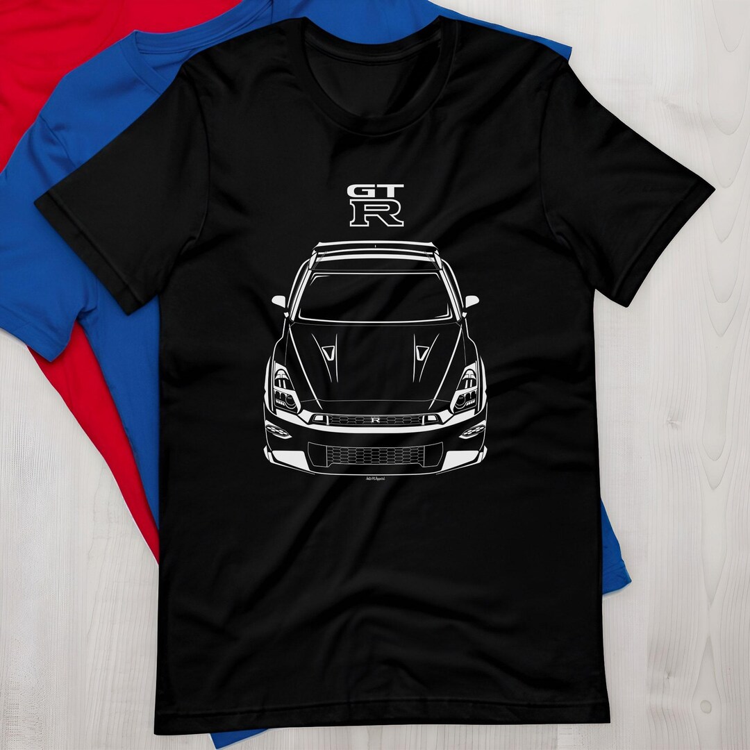 Nissan GTR 2024 T Shirt JDM GT R Shirt Car Guy Gifts Cars Gift Outline ...
