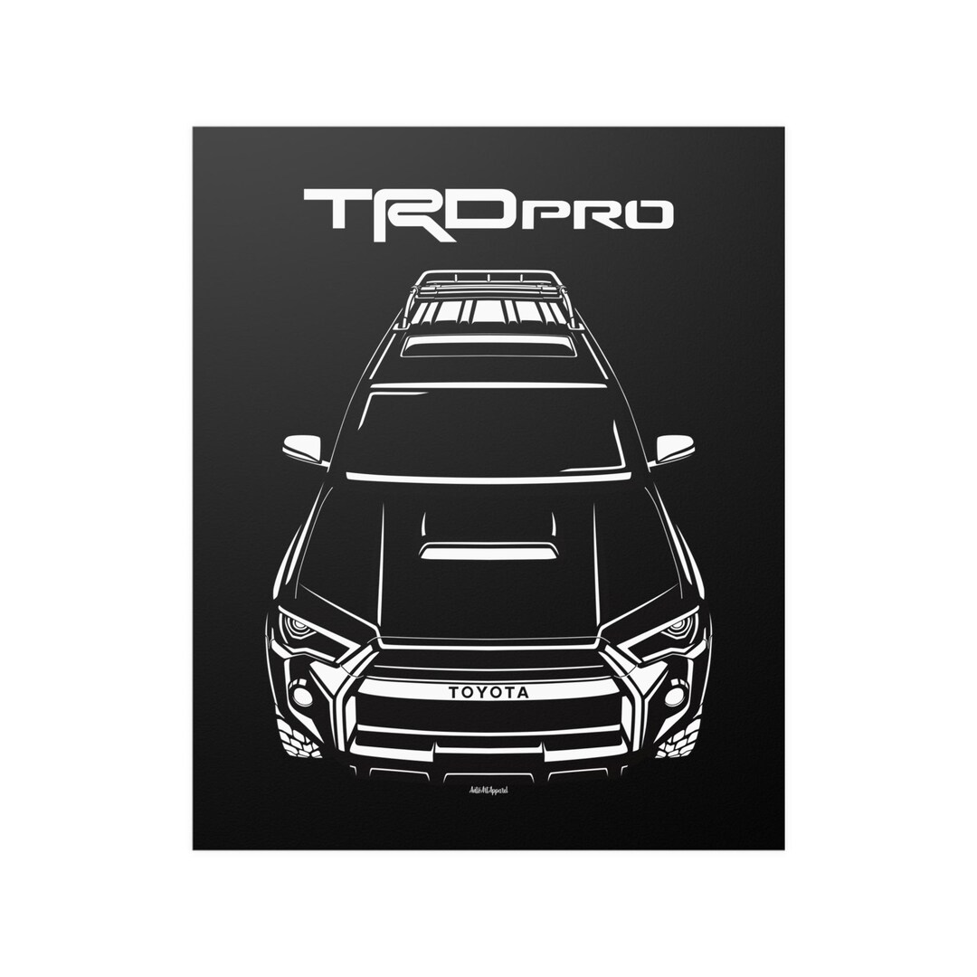 Toyota 4runner TRD PRO 2019 2024 Poster JDM Print Man Cave Decor Garage ...