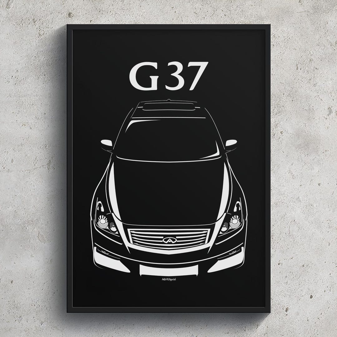 Infiniti G37 Coupe 4th Gen 2010 2015 Poster JDM Print Man Cave Decor ...