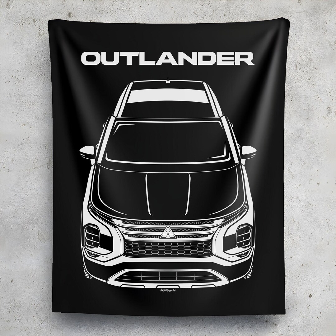 Mitsubishi Outlander 2022 2024 Tapestry Wall Art JDM Decor Garage Wall ...