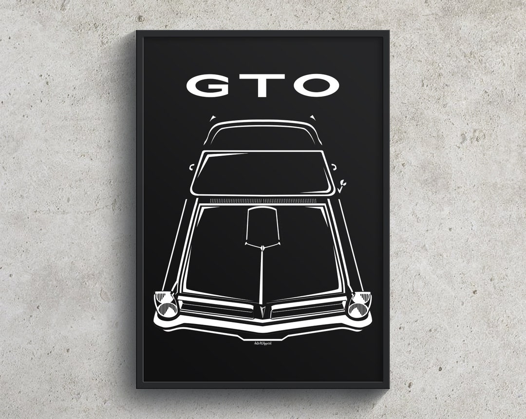 Pontiac GTO 1965 Poster Pontiac GTO Wall Art Gifts Classic GTO Print ...