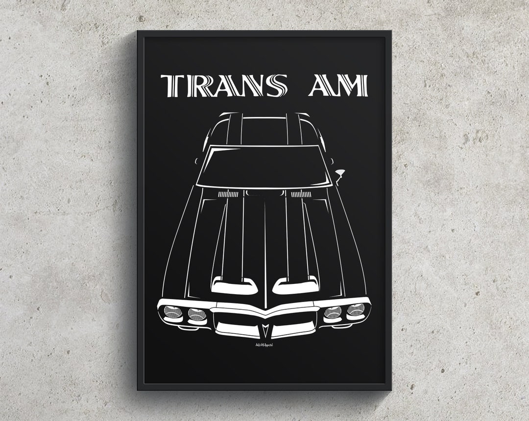 Pontiac Firebird Trans Am 1969 Poster Firebird Wall Art Gifts Muscle ...