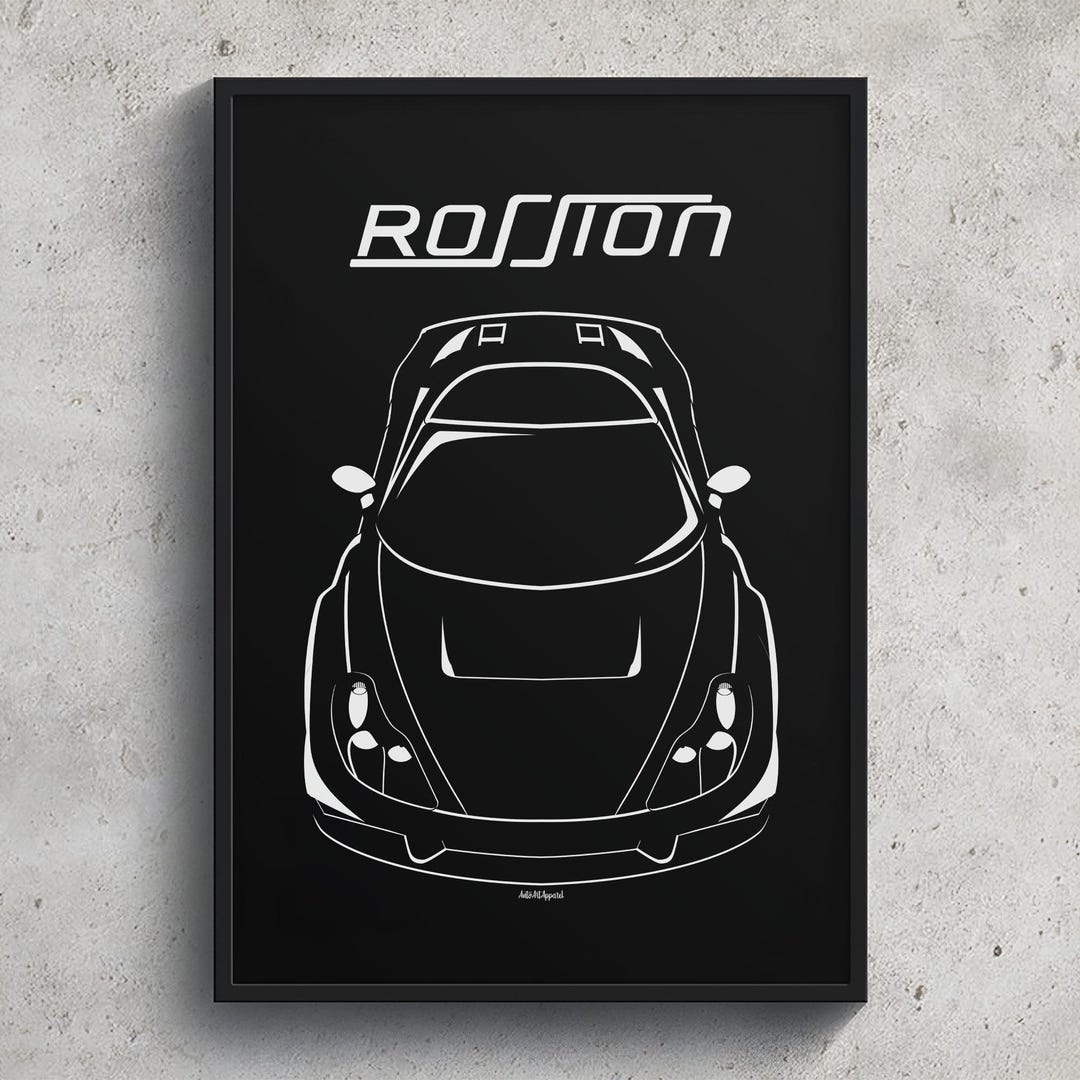 Rossion Q1 Poster Art Print: Twin Turbo Sport Car Design, High Detail ...