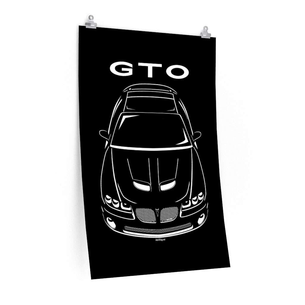 Pontiac GTO 2004-2006 Poster GTO Wall Art Gifts American - Etsy