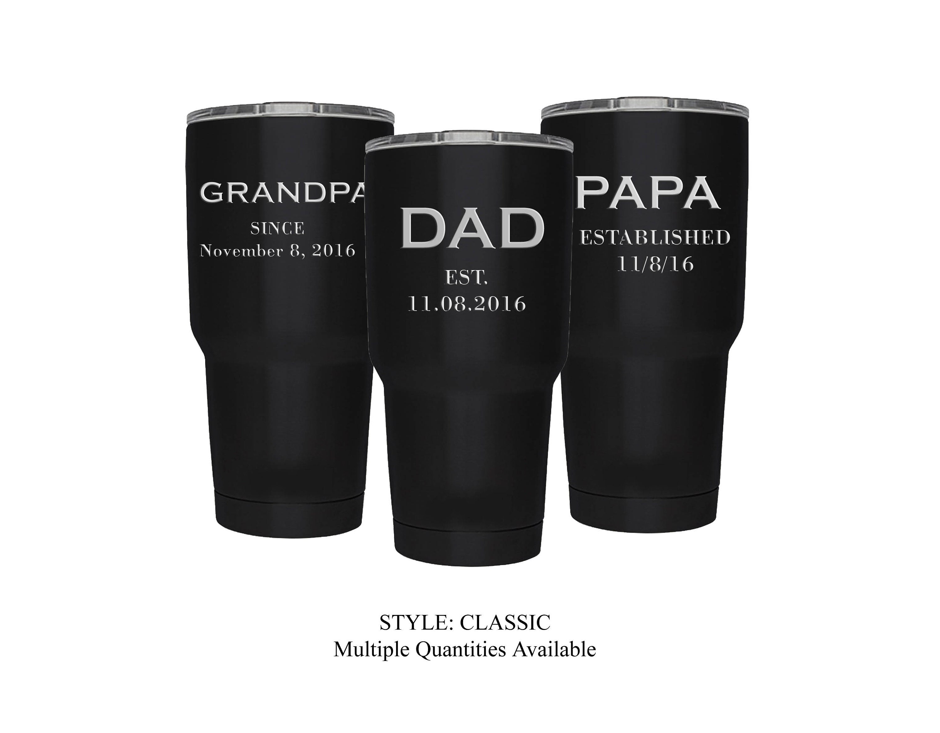 Fathers Day Engraved Stainless Steel Tumbler-personalized Gift | Etsy