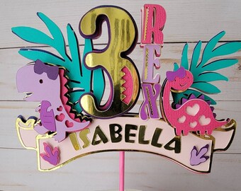 3 Rex Girls Cake Topper in Camila - Etsy
