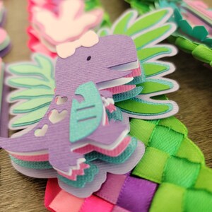 3 Rex Dinosaur Party Ribbon Lei Sash in Kenzie - Etsy