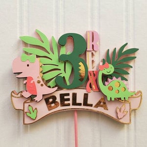 3 Rex Girls Cake Topper in Camila - Etsy