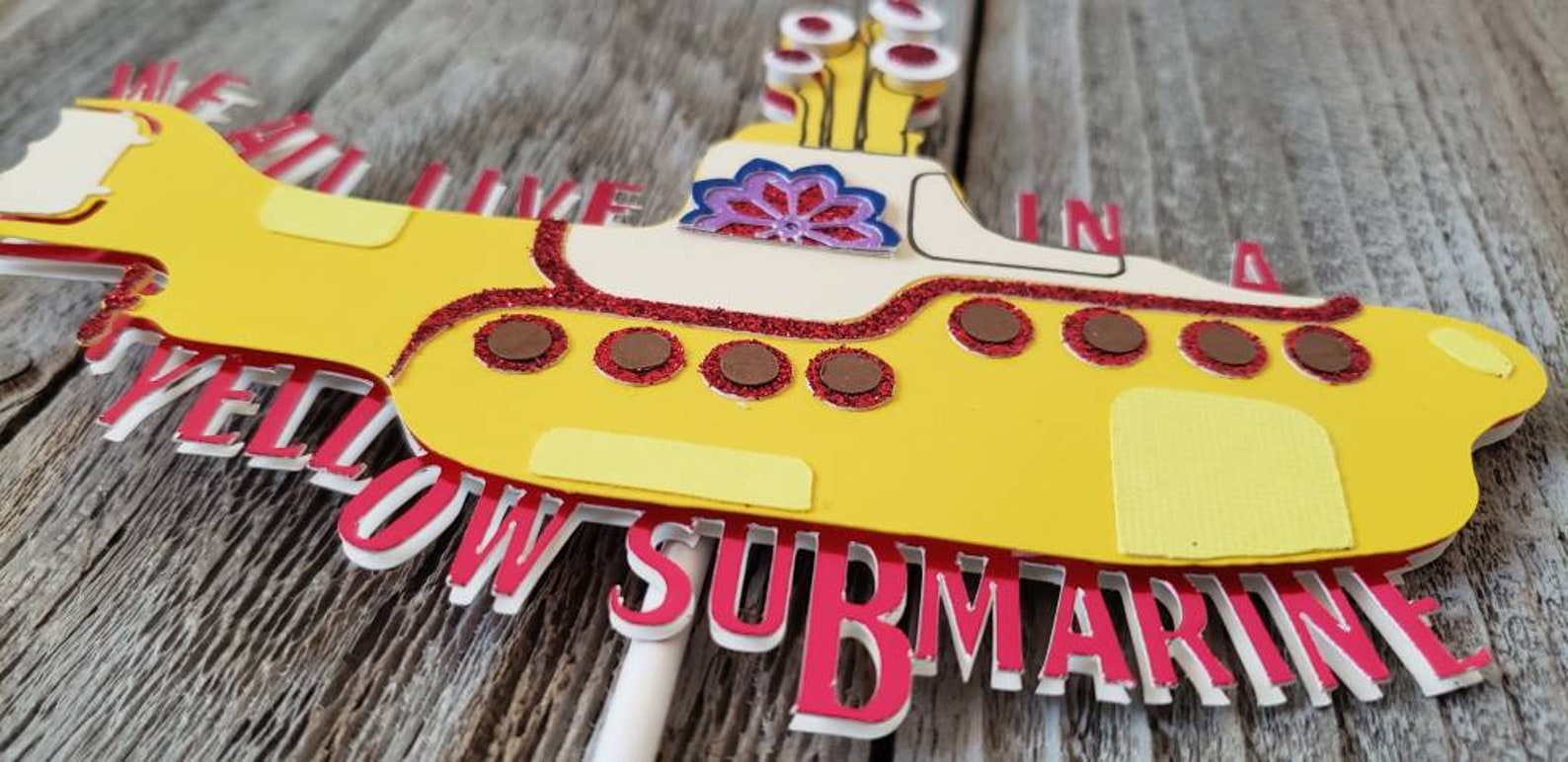 Yellow Submarine Cake Topper - Etsy
