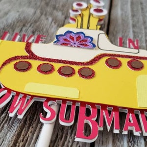 Yellow Submarine Cake Topper - Etsy