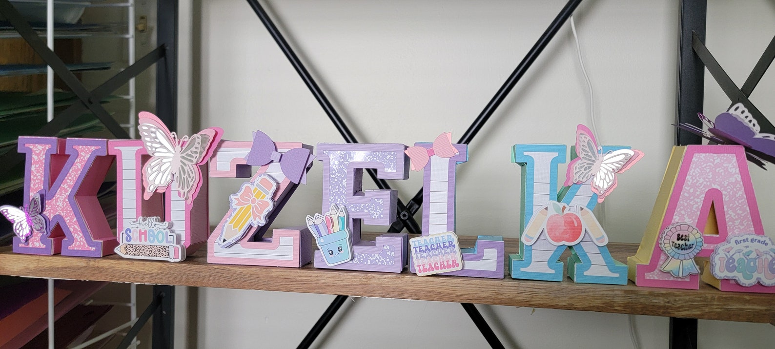 Custom 3D Name Letters 3D Age for Teachers, Parties, Birthdays ...
