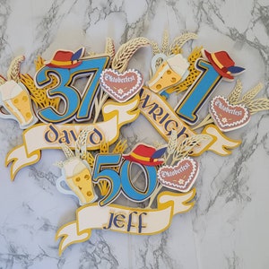 Oktoberfest German Theme Cake Topper - Etsy
