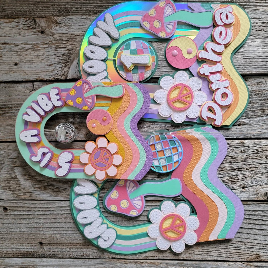 Customized Groovy Disco Ball Topper Groovy One Two Groovy - Etsy