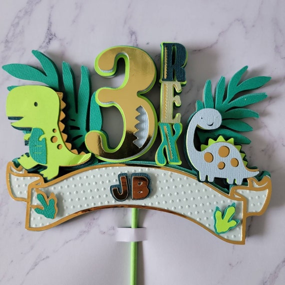 3 Rex Cake Topper in Emilio - Etsy