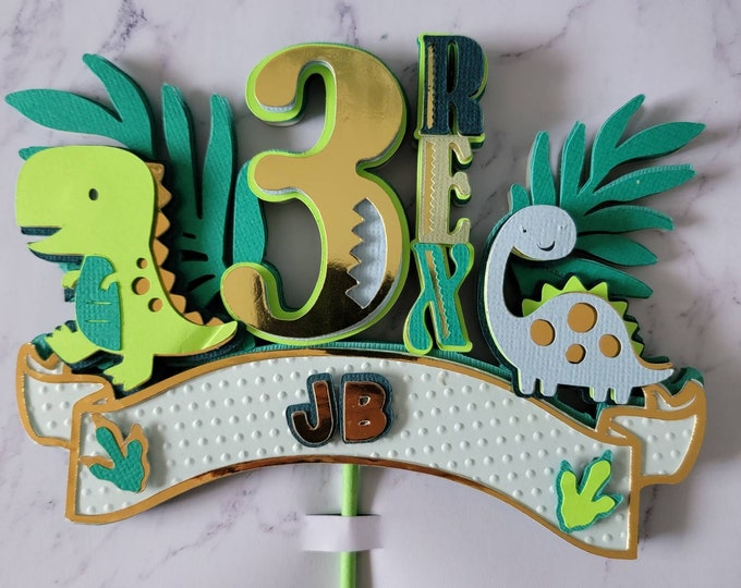 3 Rex Cake Topper in Emilio - Etsy