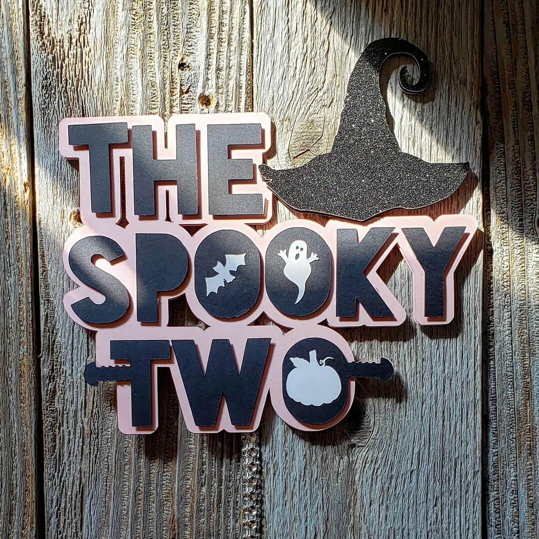The Spooky Two 2nd Birthday Happy Birthday Halloween Cake Topper - Etsy ...