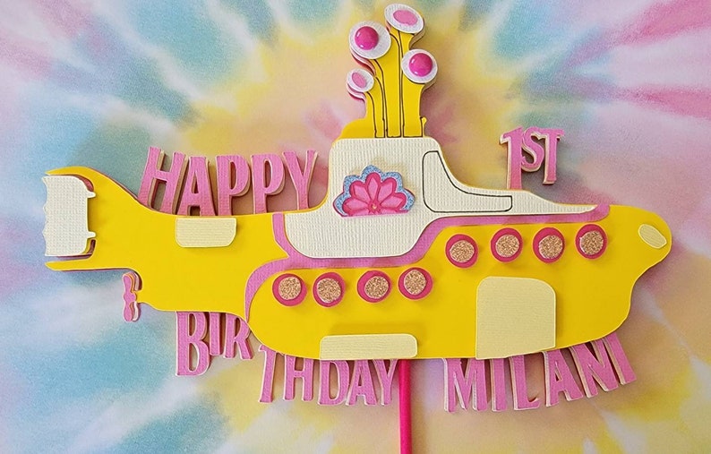 Yellow Submarine Cake Topper - Etsy