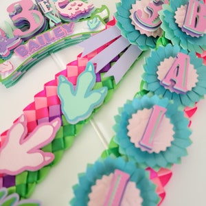 3 Rex Dinosaur Party Ribbon Lei Sash in Kenzie - Etsy