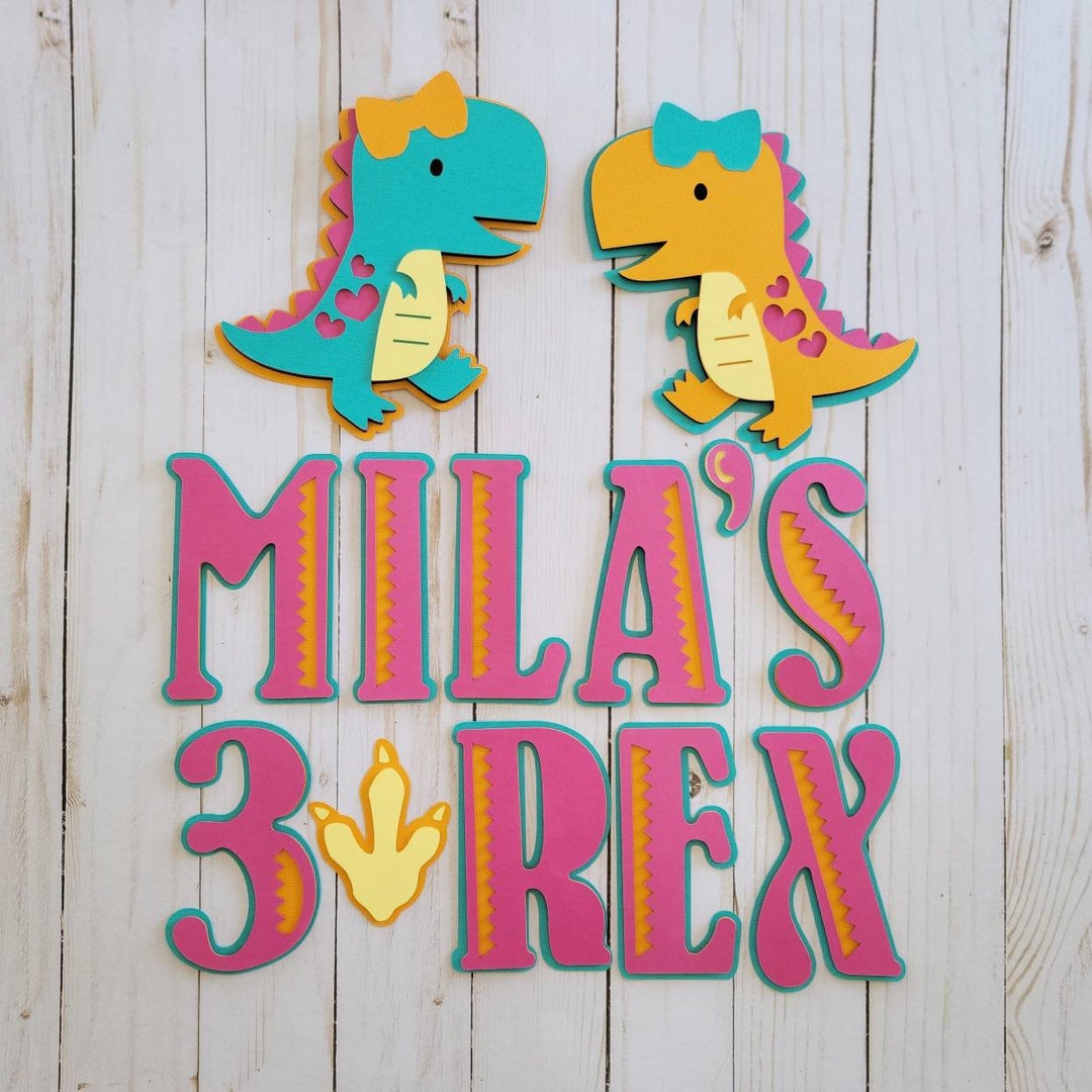 3 Rex Girls Banner in Isla - Etsy