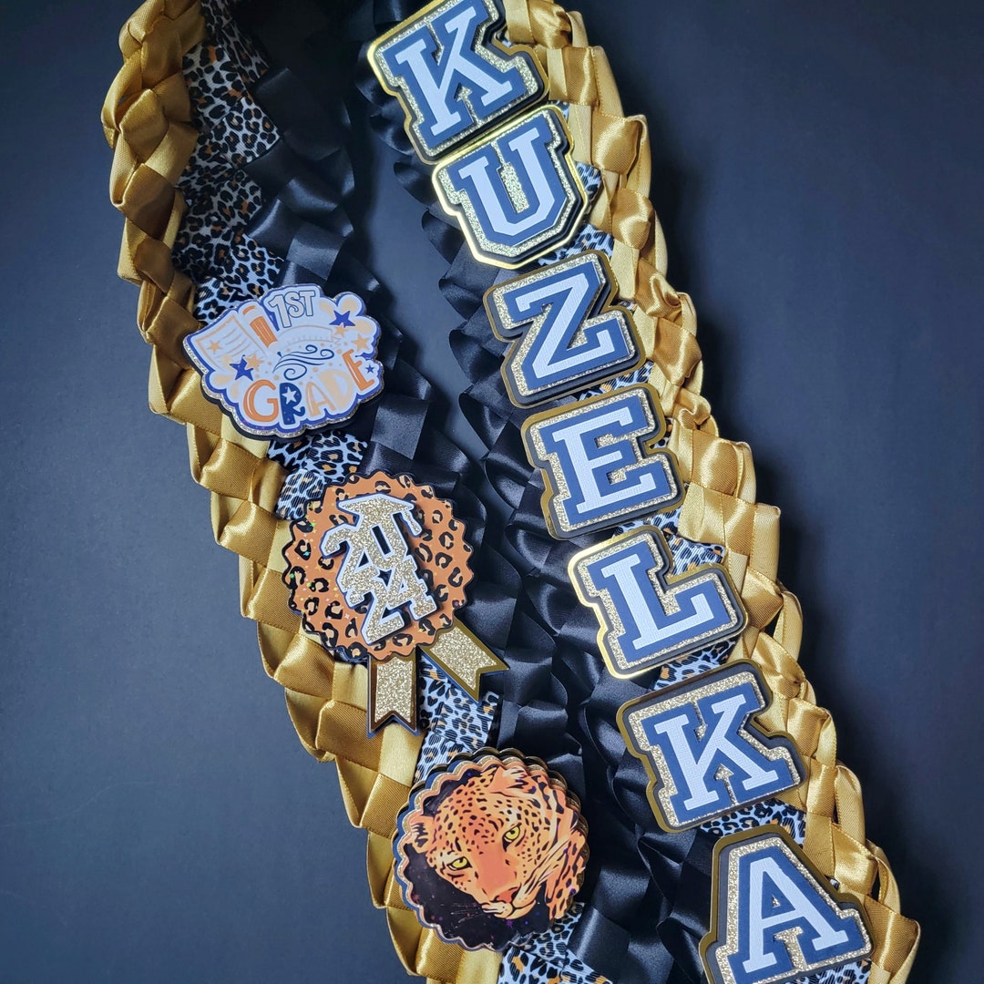 Graduation Birthday Celebration Ribbon Lei Sash - Etsy