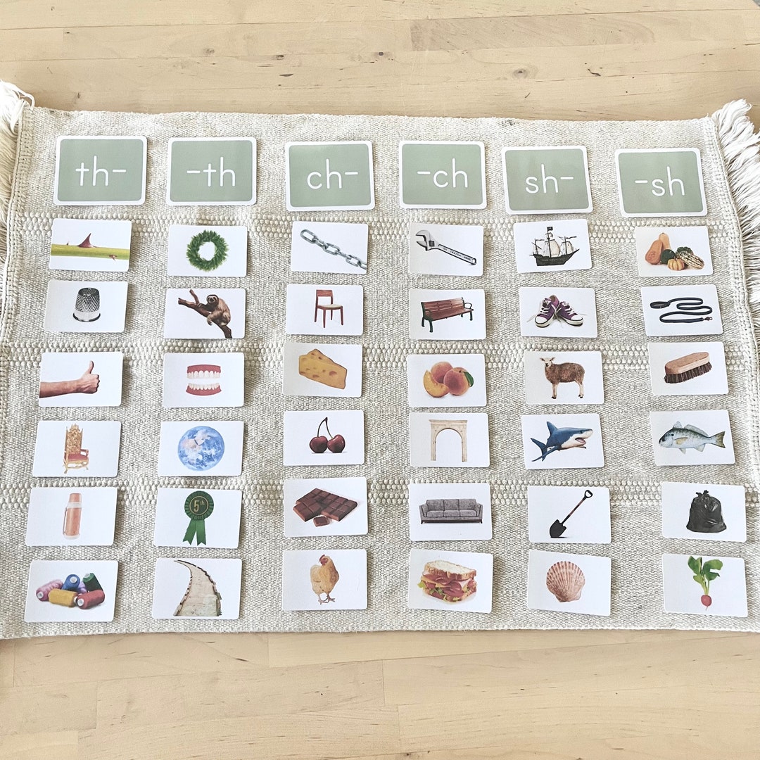 CH SH TH Digraph Sorting Set - Etsy